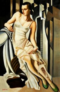 Portrait of Mrs. Alan Bott - Tamara de Lempicka - Paper Hearts Gallery