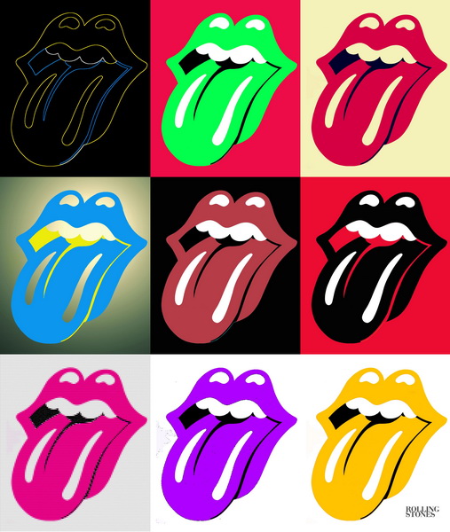 The Rolling Stones - Pop Art - Paper Hearts Gallery
