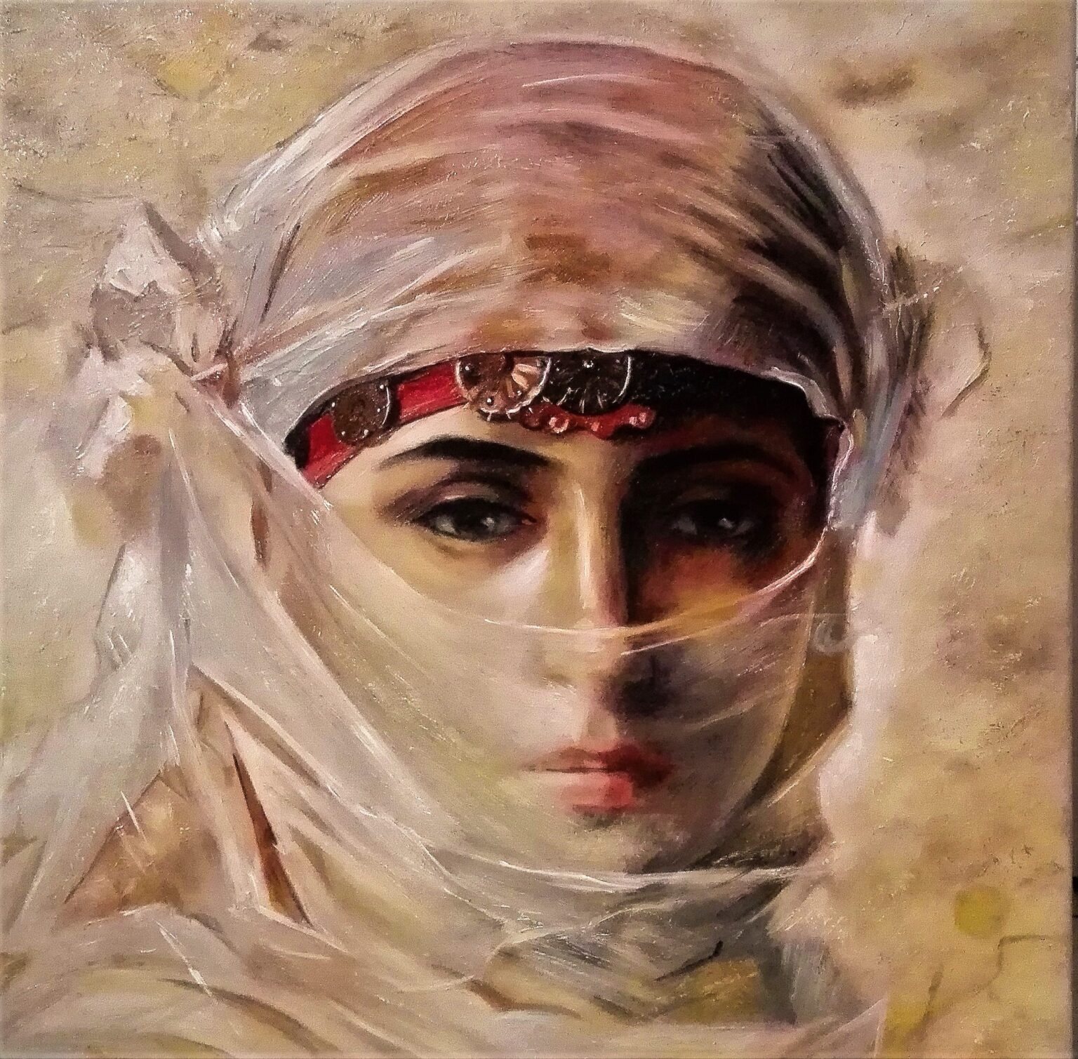 Γυναίκα με πέπλο - Theodoros Ralli - Paper Hearts Gallery